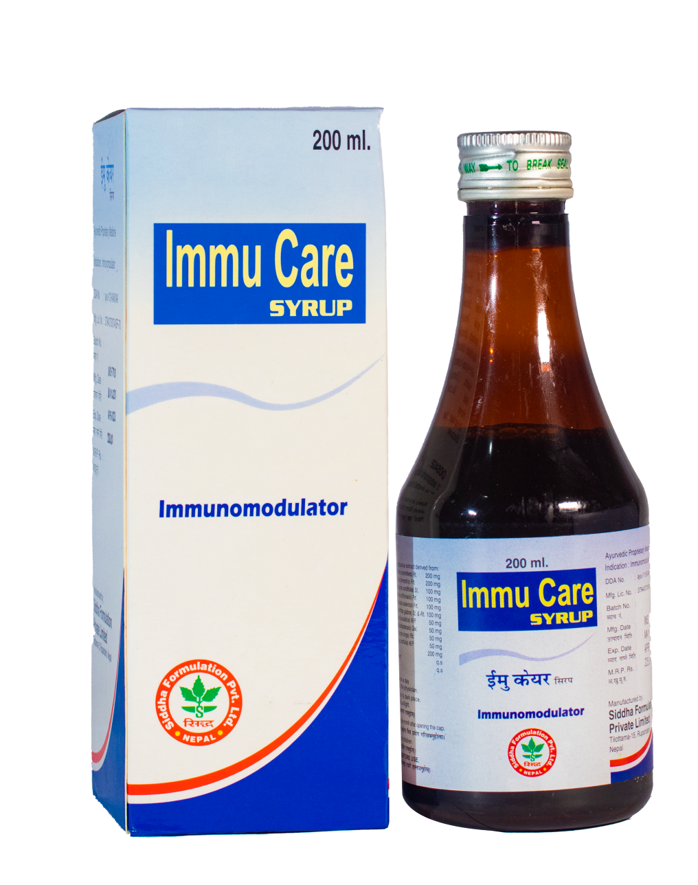 Immu Care Syrup - Siddha Formulation Pvt.Ltd